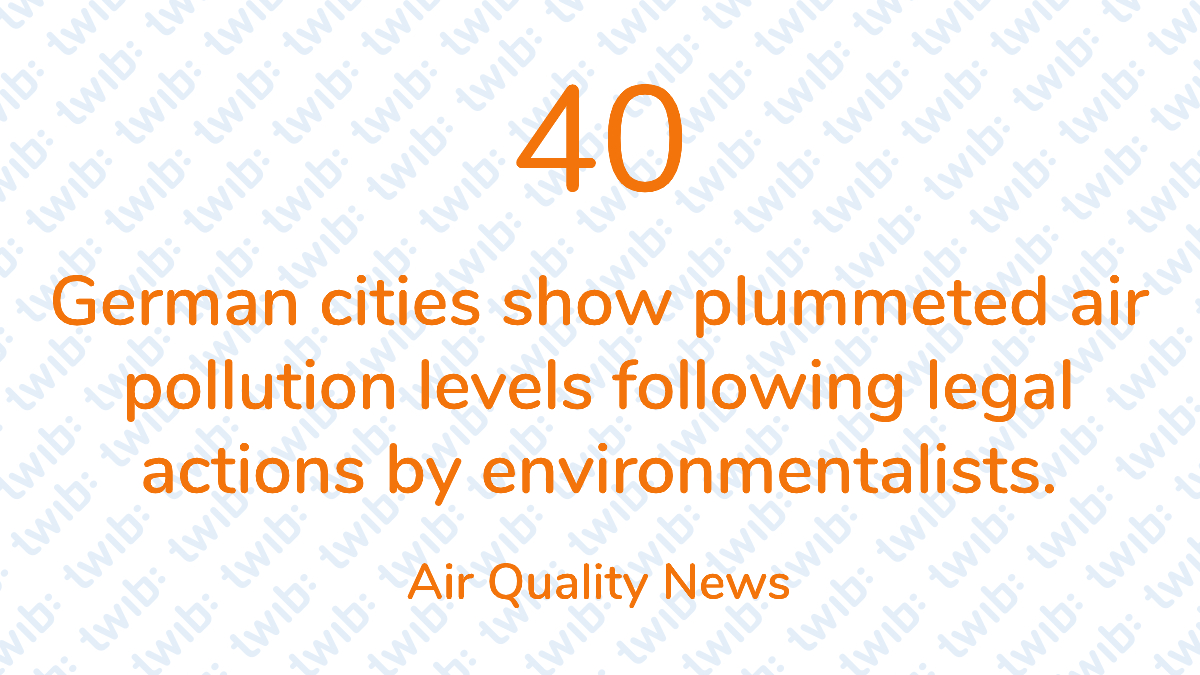 40 German cities show plummeted air pollution levels following legal ...